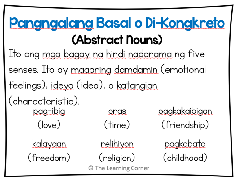 Pangngalang Pambalana: Tahas at Basal - The Learning Corner