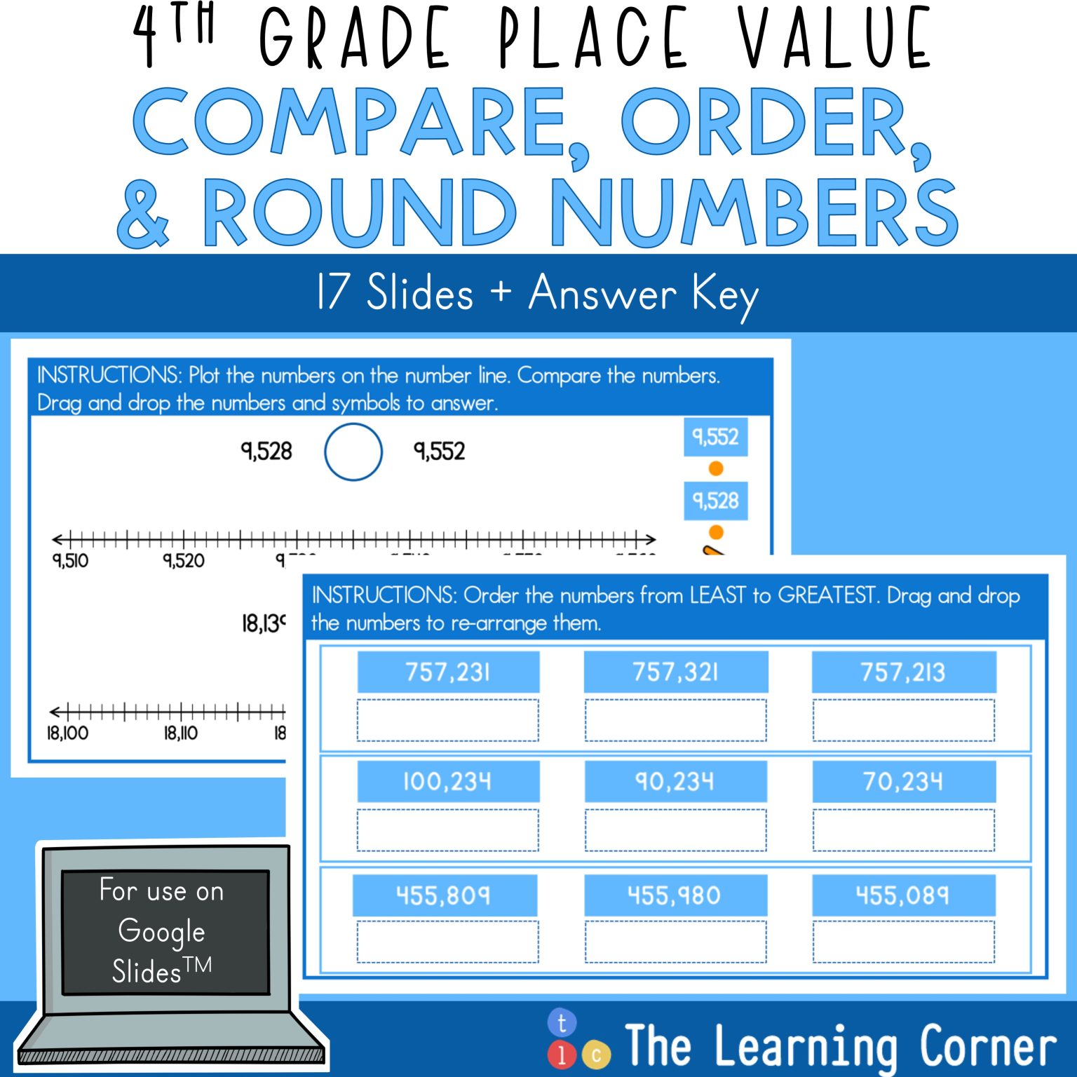 Compare Numbers Using Place Value and Number Lines
