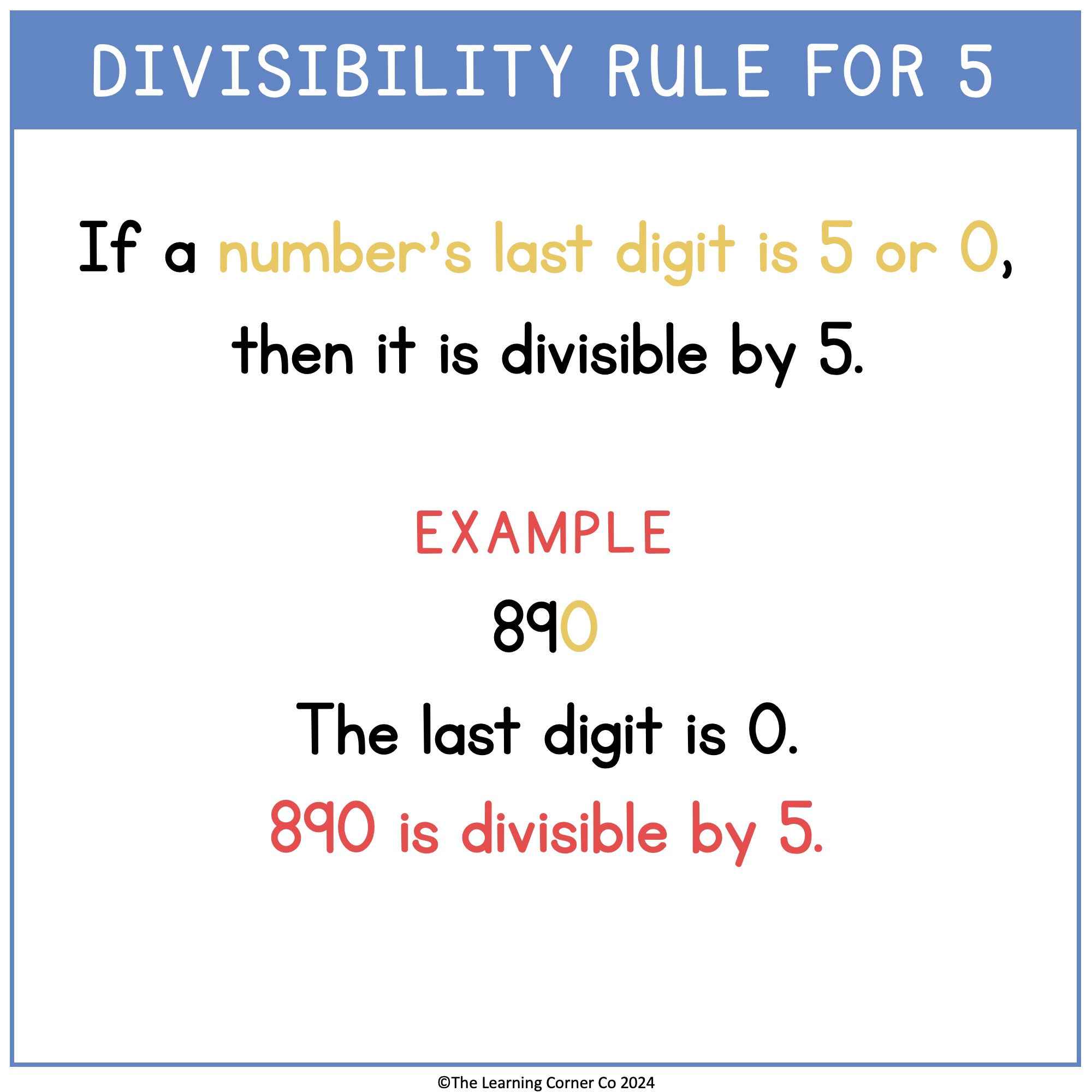 Divisibility Rules