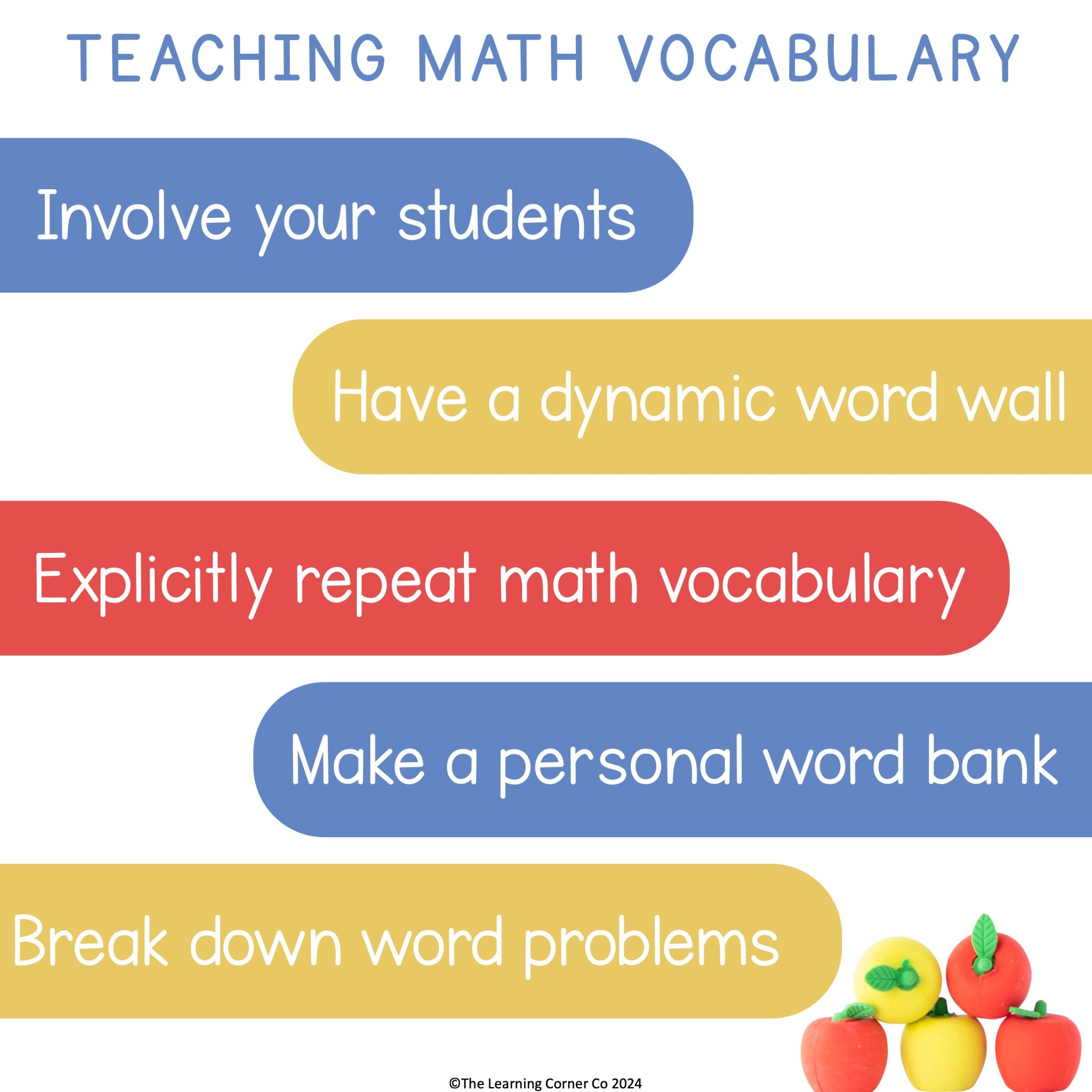 Teaching Math Vocabulary - The Learning Corner