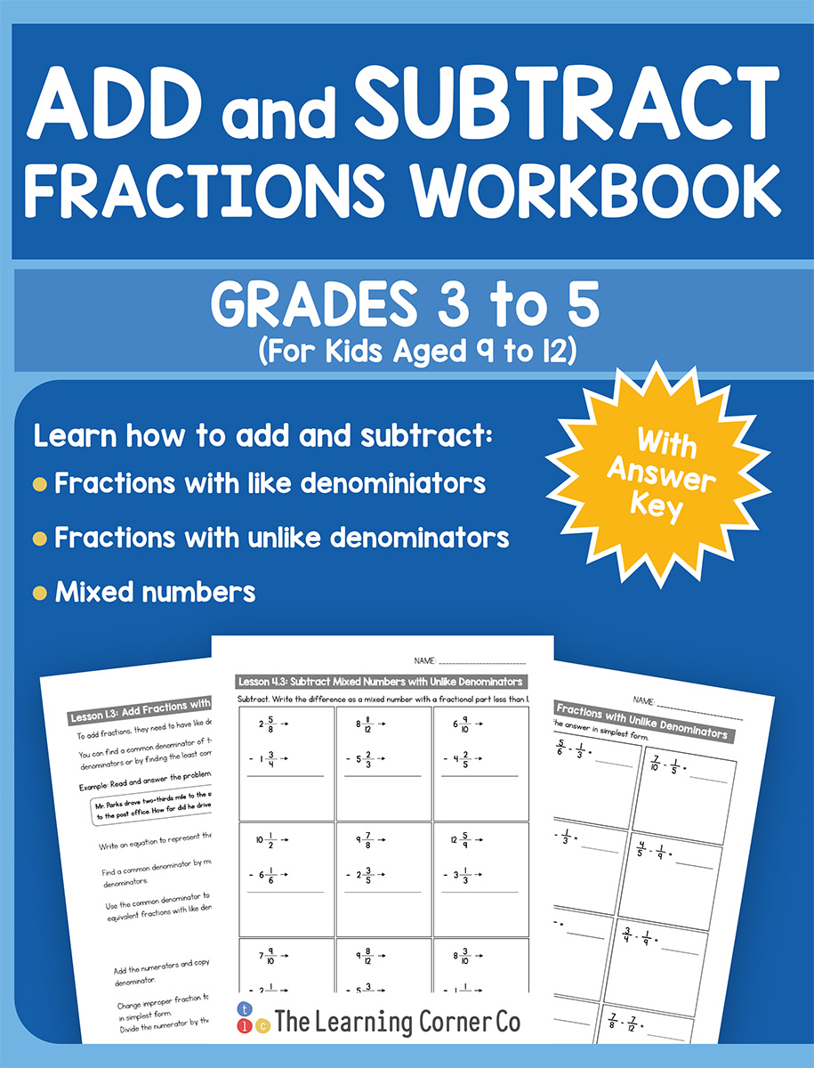 Adding And Subtracting Mixed Numbers